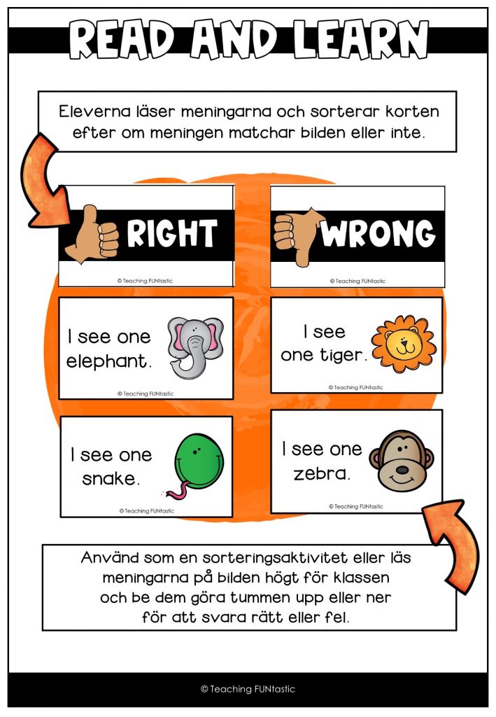 Engelska högfrekventa ord - Teaching Funtastic