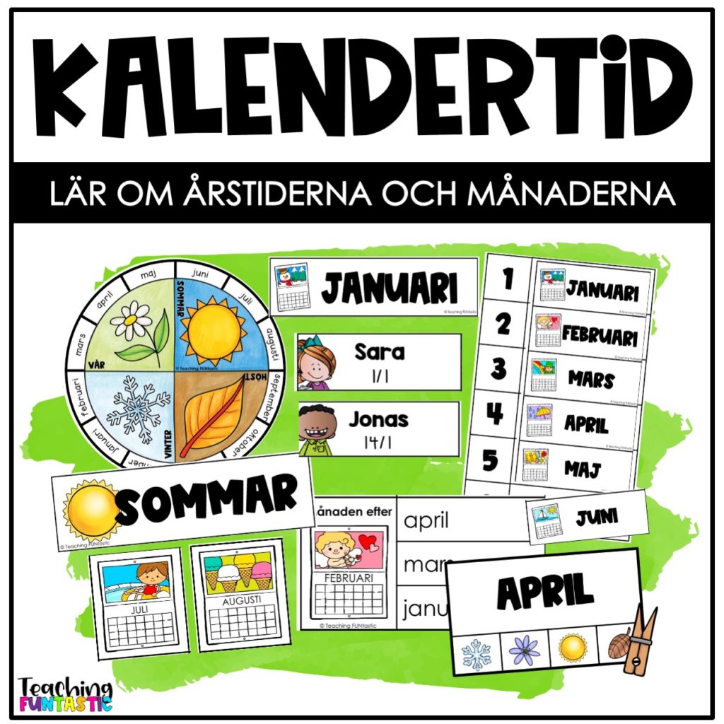 Kalender - arbete med årstider och månader - Teaching Funtastic Kalender - arbete med årstider och månader - Teaching Funtastic